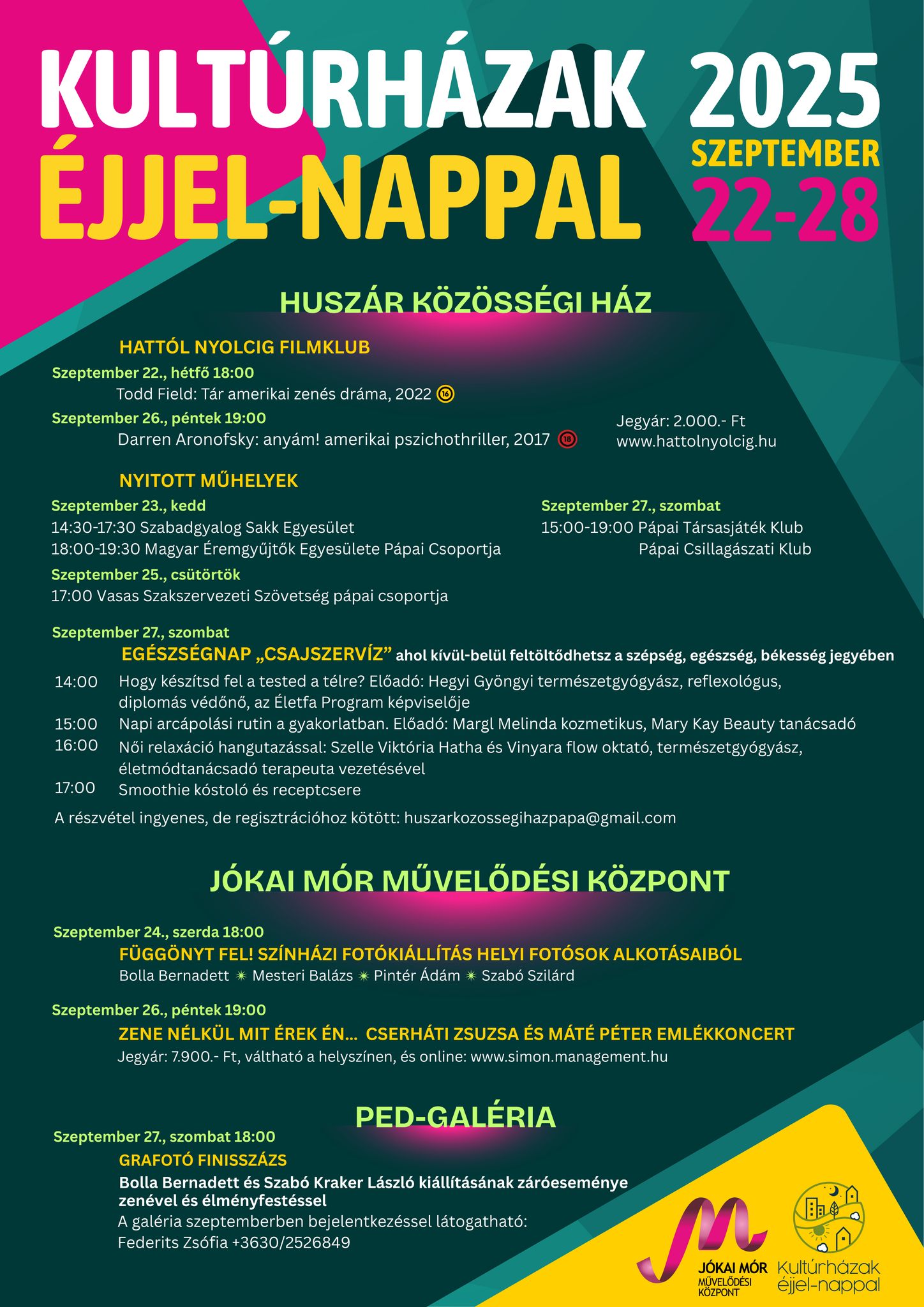 Kultúrházak Éjjel Nappal - Pápa | Programok | infoPápa